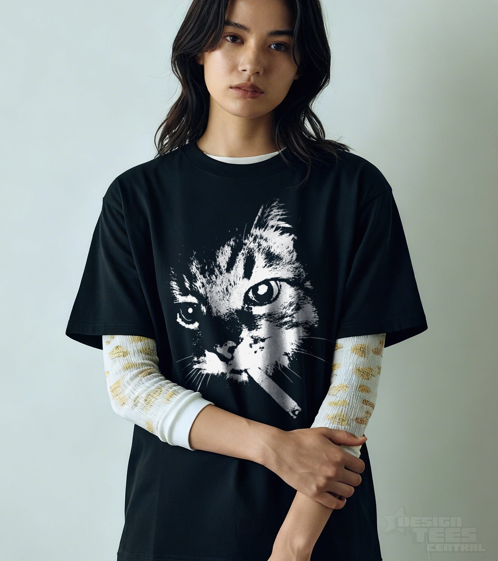 Cat Smoking Cigarette T-Shirt – DesignT Central